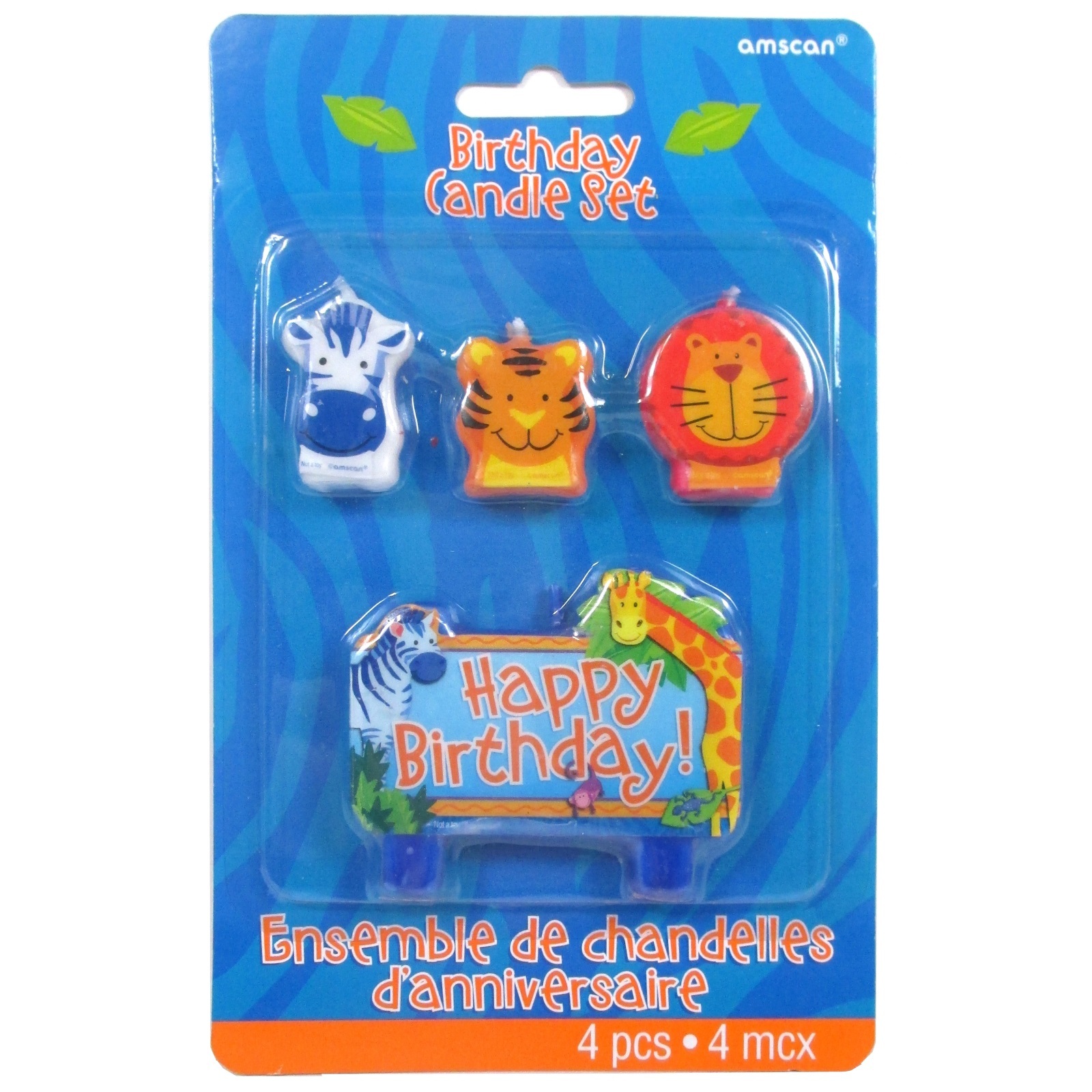 Jungle Animals Party Candles (Set of 4) - Costumes.com.au