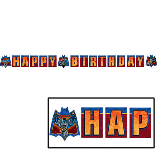 Batman Heroes and Villains Happy Birthday Banner | Batman | DC Comics ...