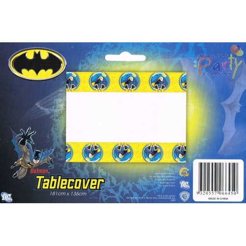 Batman Plastic Tablecloth | Batman | DC Comics | Character Costumes ...