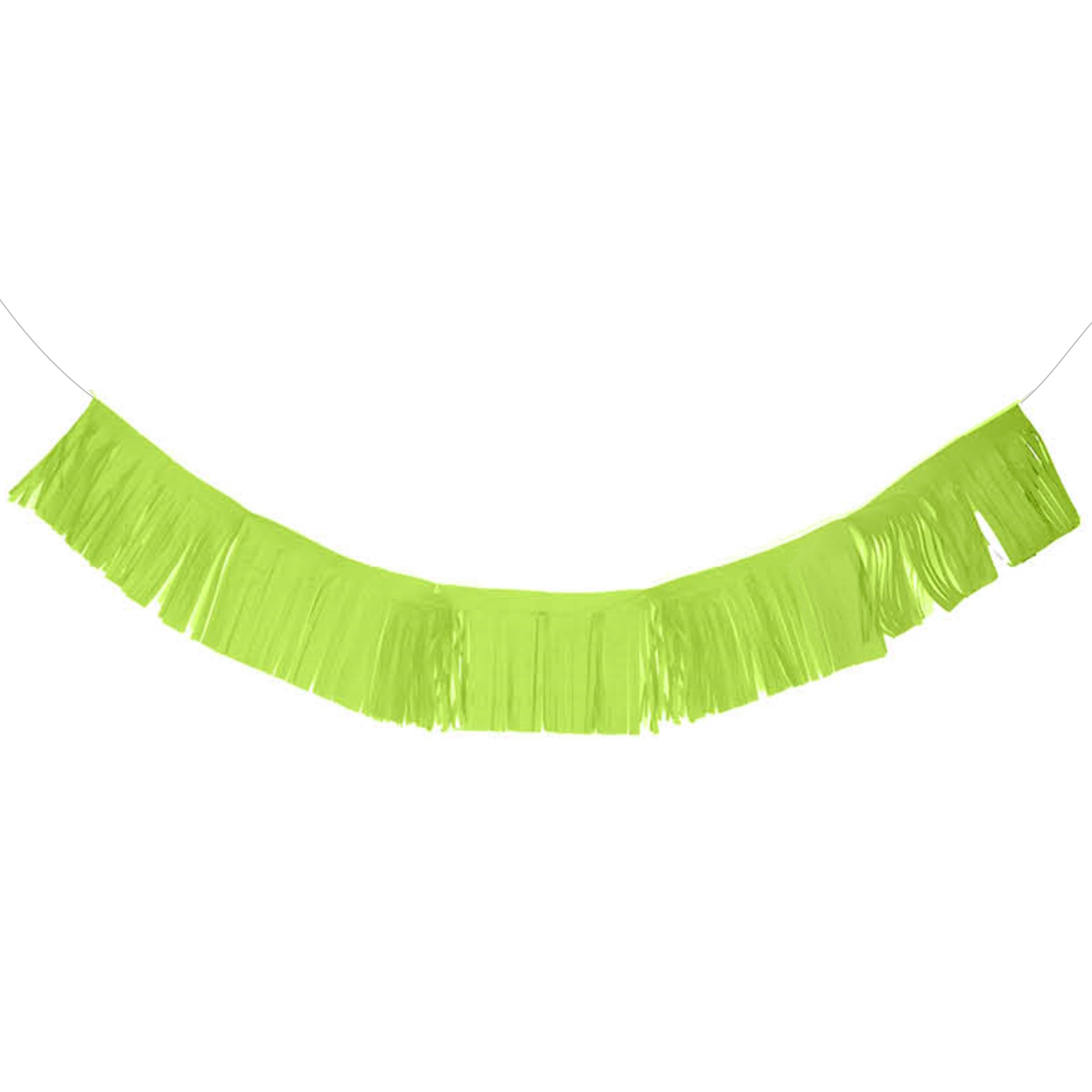 Lime Green Paper Fringe Banner - Costumes.com.au