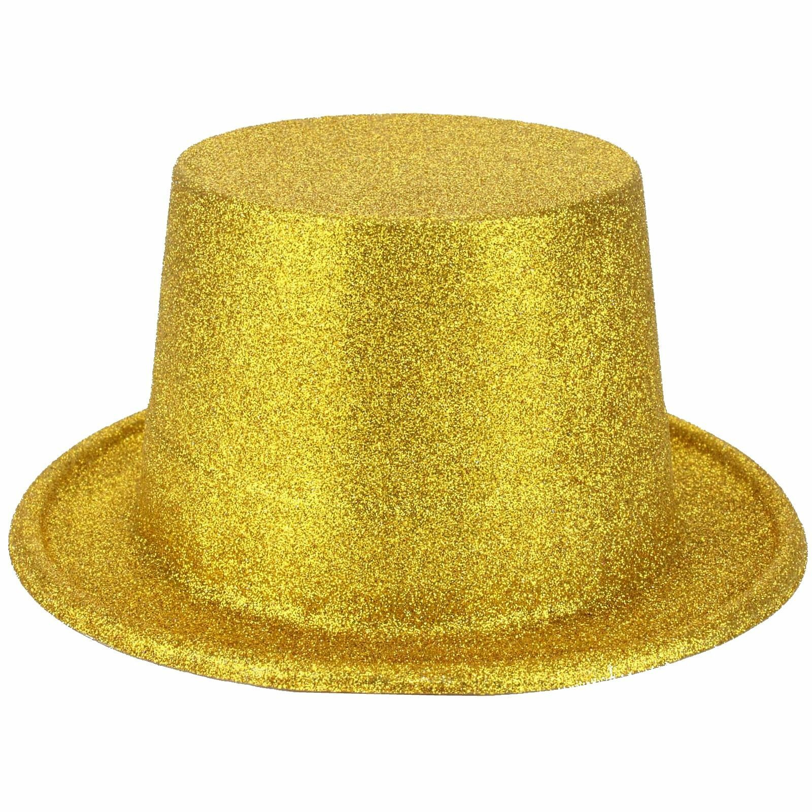 Gold Glitter Top Hat | Hats | Costume Accessories | Costumes.com.au ...
