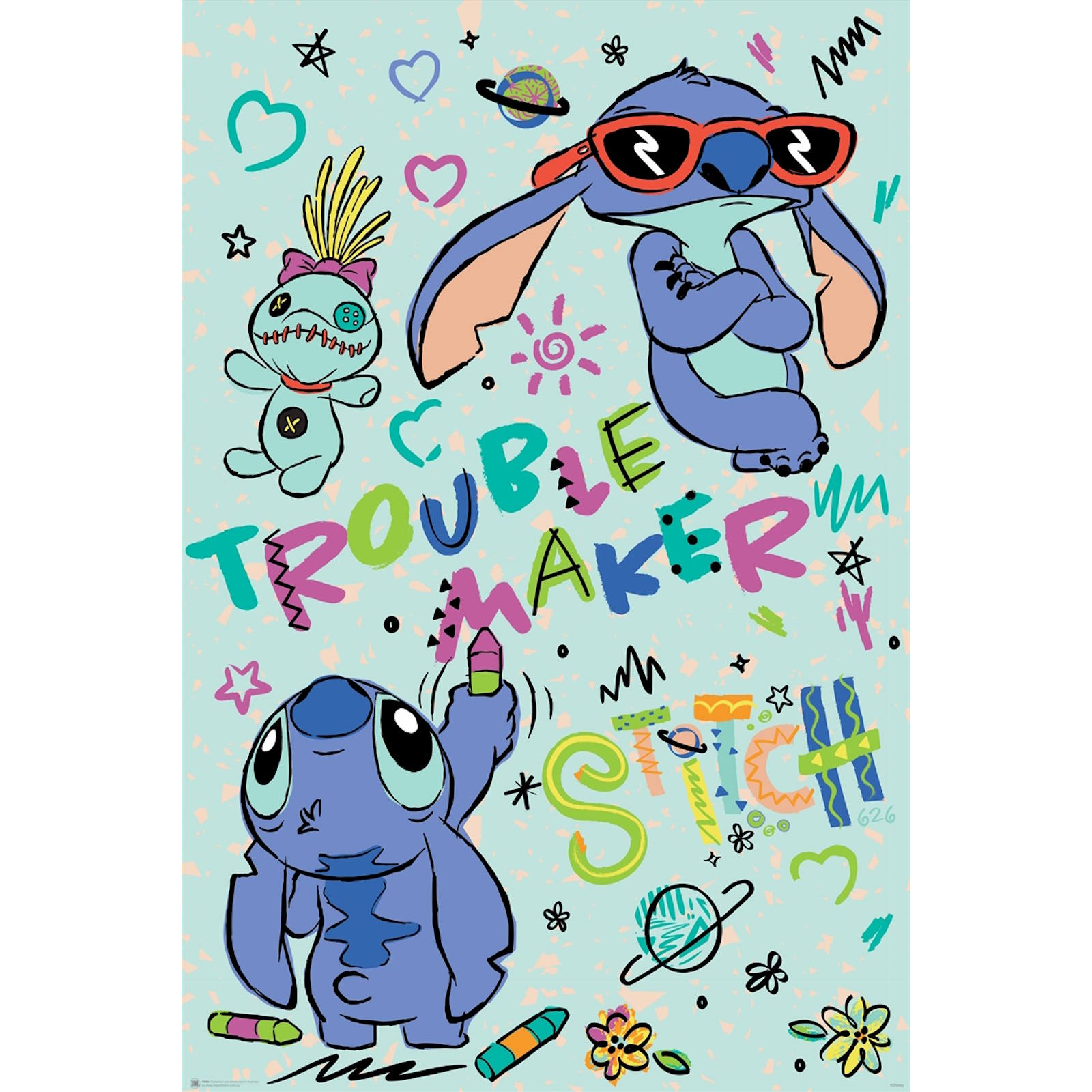 Lilo & Stitch Troublemaker Poster | Costumes.com.au - Costumes.com.au