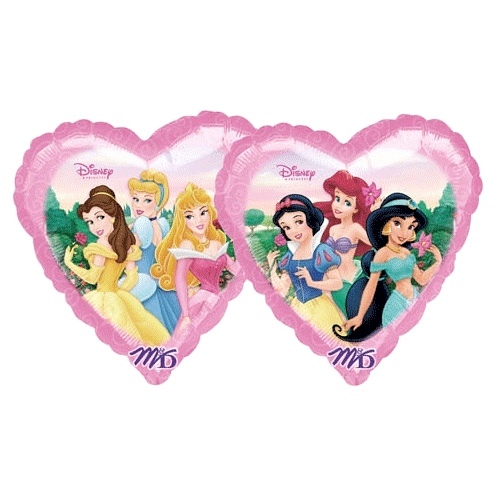 Disney Princess Heart Shaped Helium Balloon - Costumes.com.au