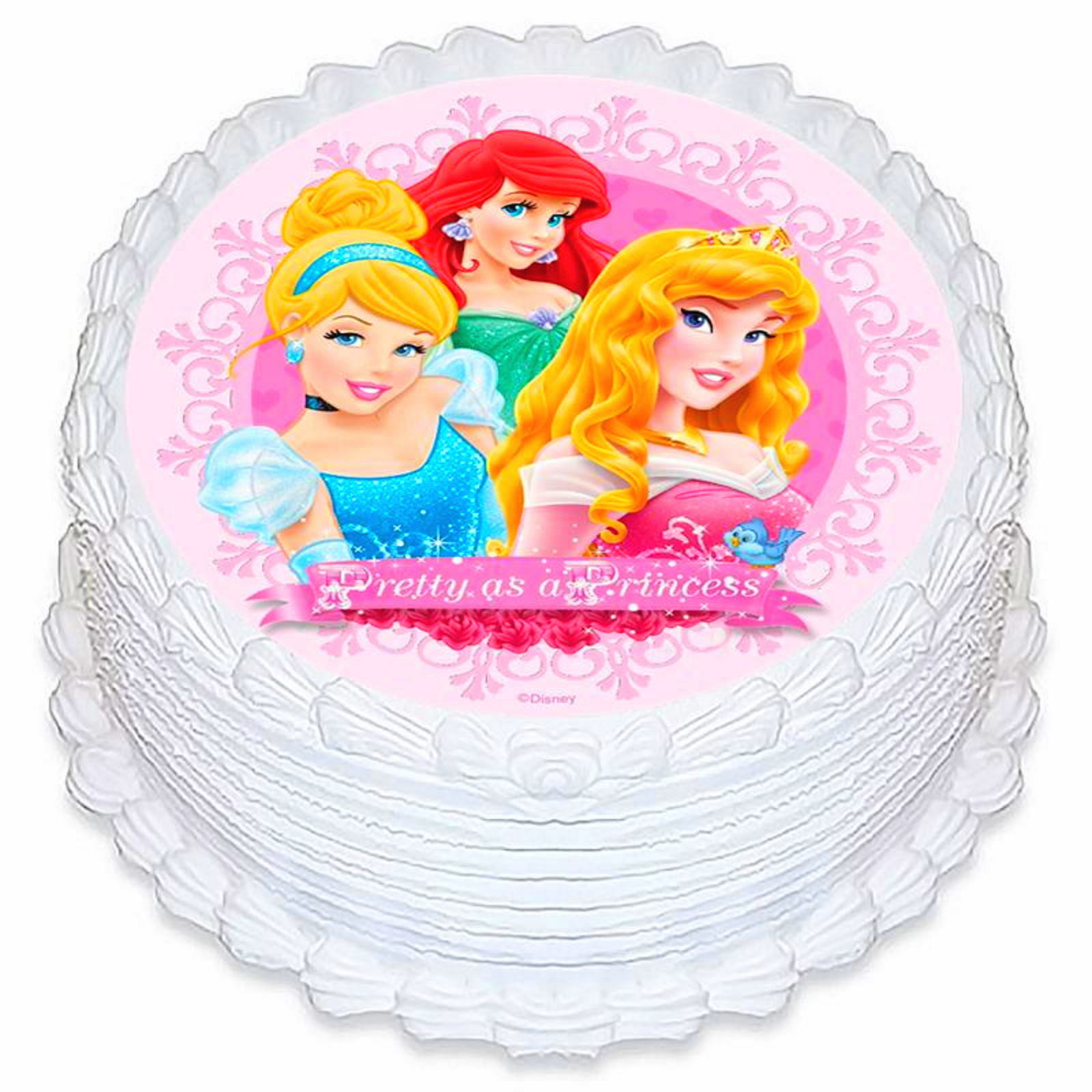 Disney Princess Edible Icing Cake Decoration [DIPCAED05] - Costumes.com.au