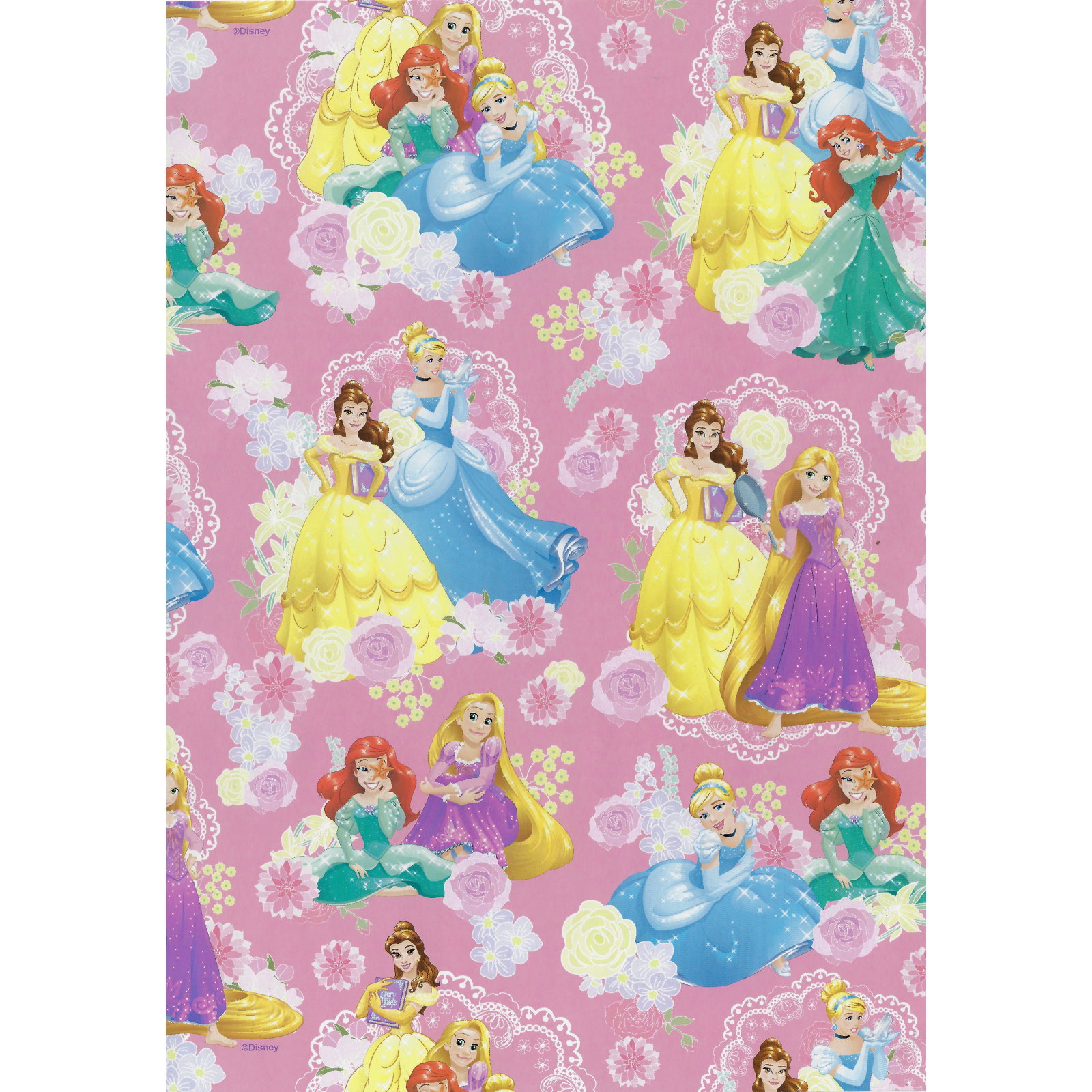 Disney Princess Wrapping Paper (1 Sheet) - Costumes.com.au