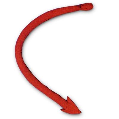 Red Felt Devil Tail Costume Accessory | Costumes.com.au - Costumes.com.au