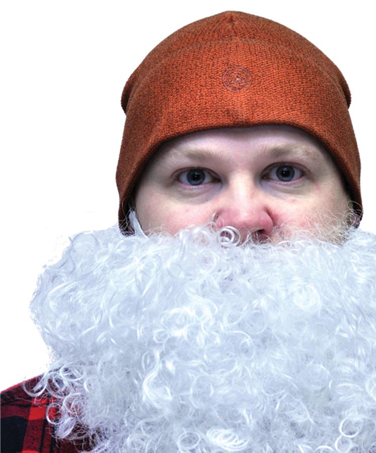 Big Curly White Beard Adult Costume Accessory - Costumes.com.au