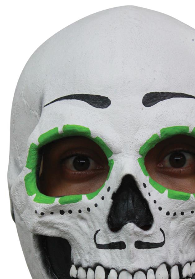 Day of the Dead Catrin Sugar Skull Man Latex Adult Mask - Costumes.com.au