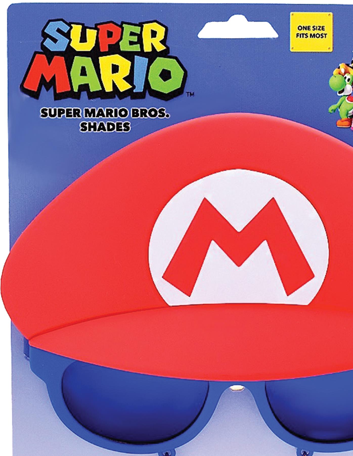 Super Mario Bros. Mario Sunstache Sunglasses Adult Costume Accessory ...
