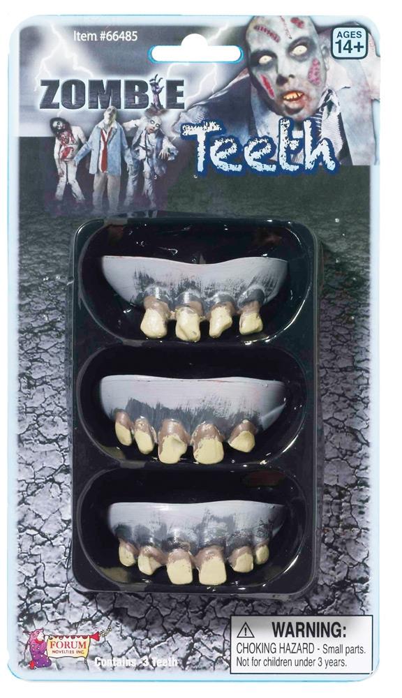 Zombie Rotted Teeth 3 Pack Adult Costume Accessory - Costumes.com.au