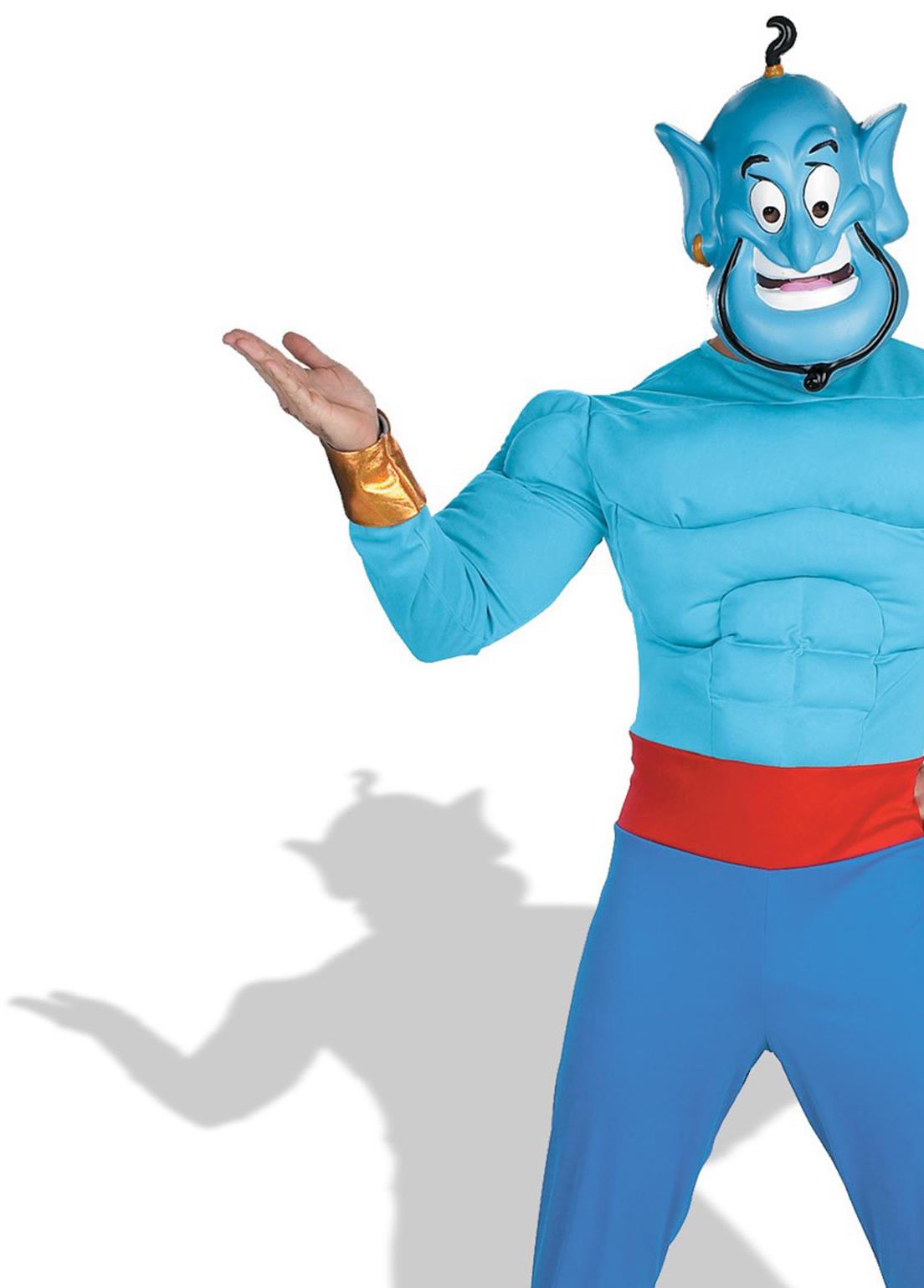 Aladdin Genie Muscle Adult Costume | Costumes starting with G ...