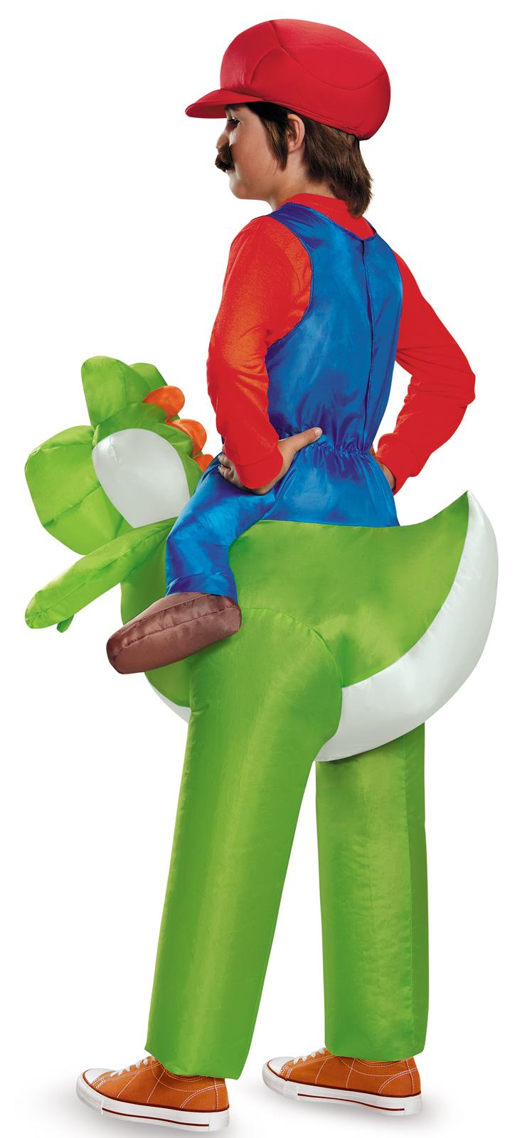 Super Mario Bros. Mario Riding Yoshi Inflatable Child Costume ...