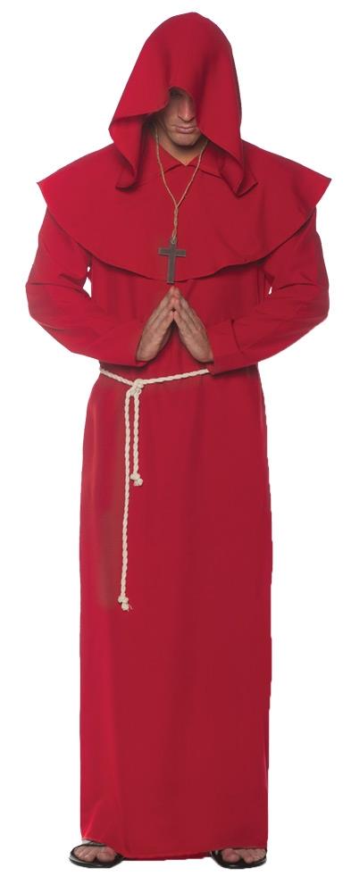 Red Monk Robe Adult Costume - Costumes.com.au