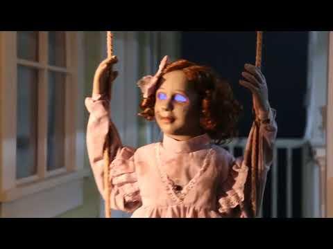 Swinging Decrepit Doll Animated Halloween Prop | Costumes.com.au ...