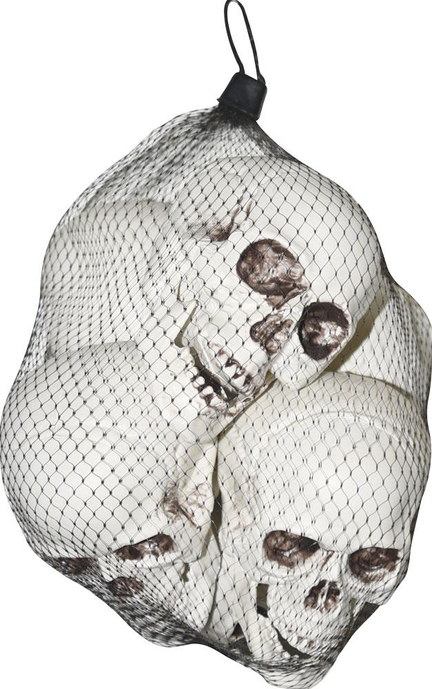 Plastic Skulls Halloween Props Pack of 6 | Costumes.com.au - Costumes ...