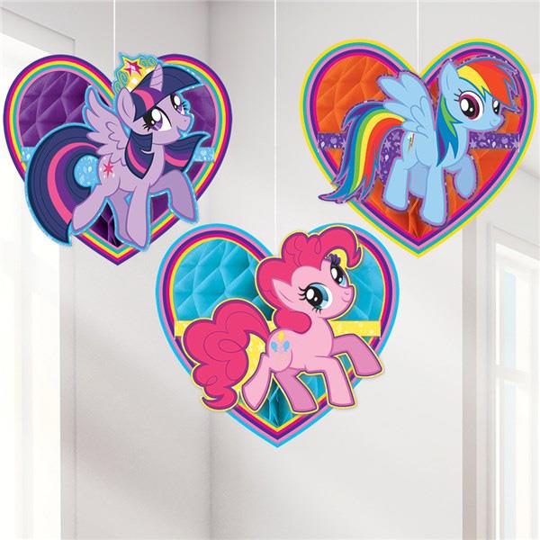 My Little Pony Honeycomb Hanging Decorations Pack of 3 - Costumes.com.au