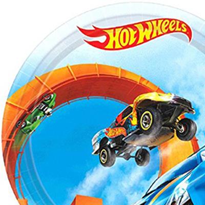 Hot Wheels Wild Racer Round Paper Luncheon Plates Pack of 8 - Costumes ...