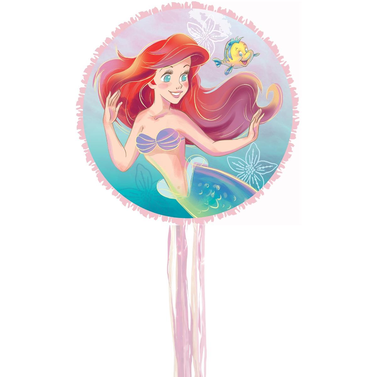The Little Mermaid Expandable Pull String Drum Pinata - Costumes.com.au