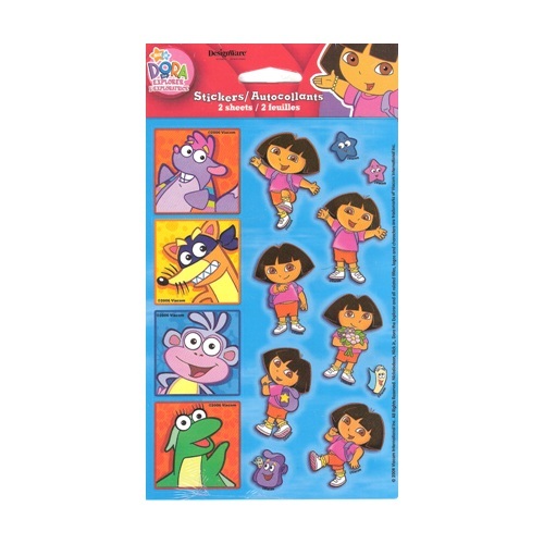 Dora The Explorer Stickers (2 Sheets) | Costumes.com.au - Costumes.com.au