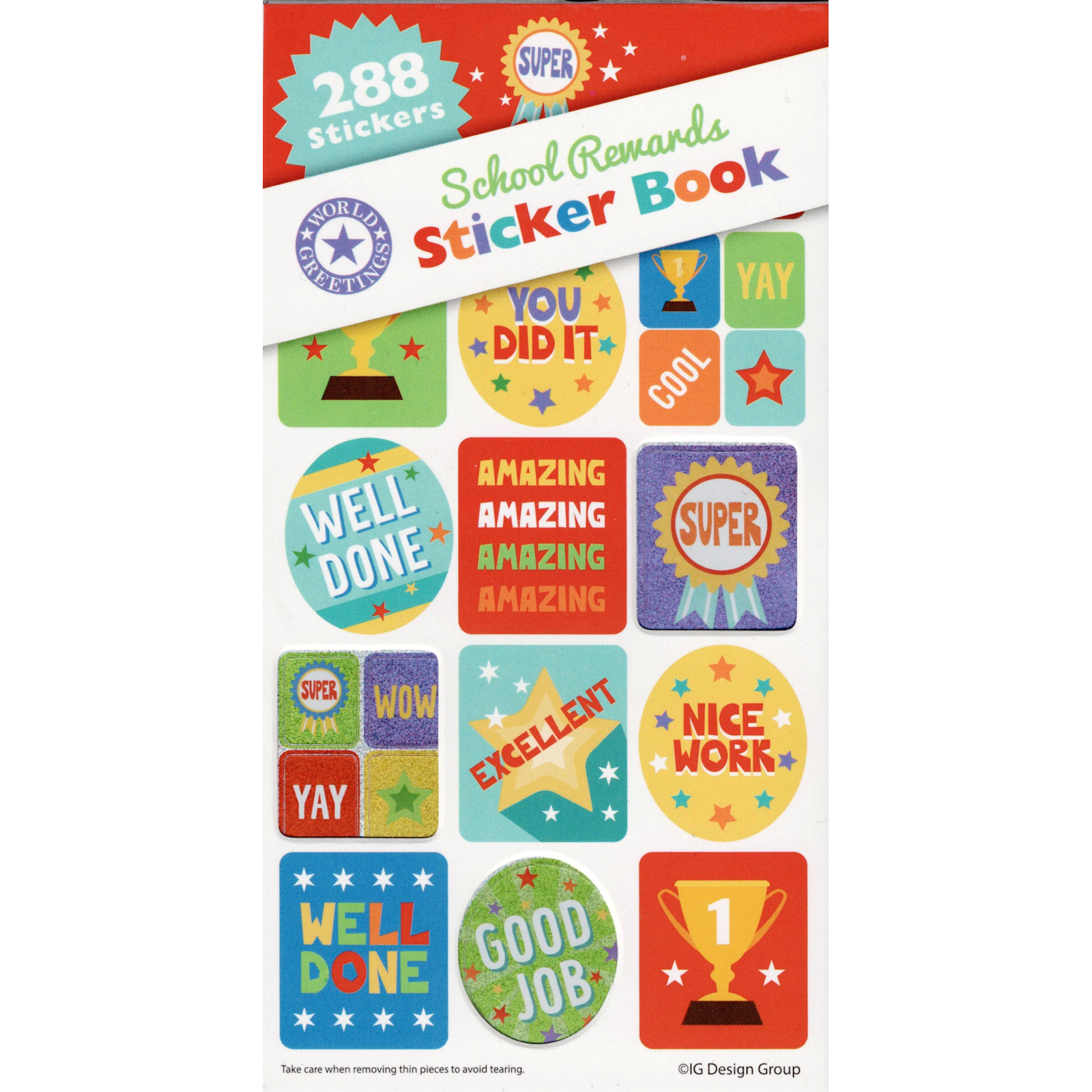 School Rewards Sticker Book (12 Sheets) - Costumes.com.au