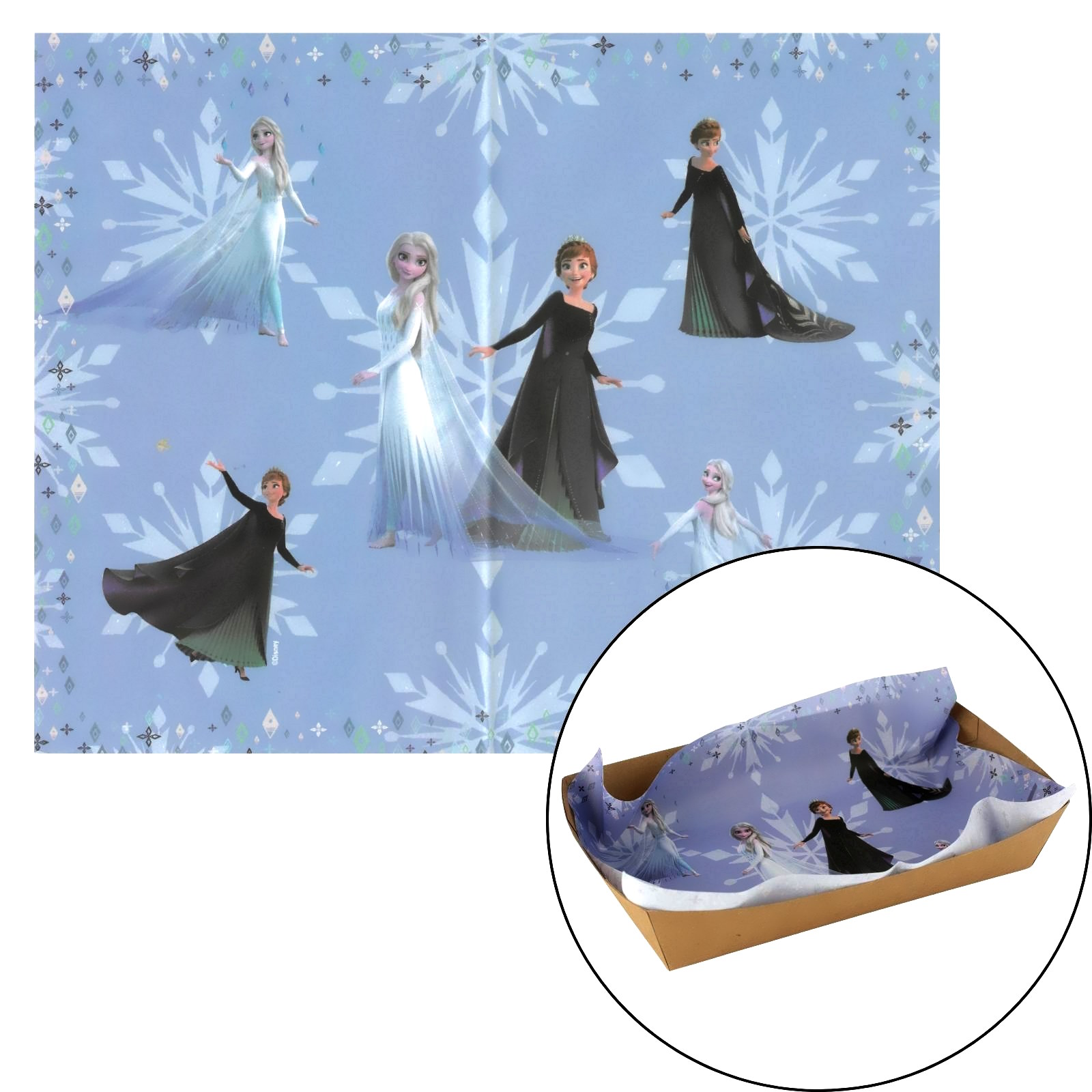 Frozen Grease Proof Paper Plate / Tray Liners (8 Sheets) - Costumes.com.au