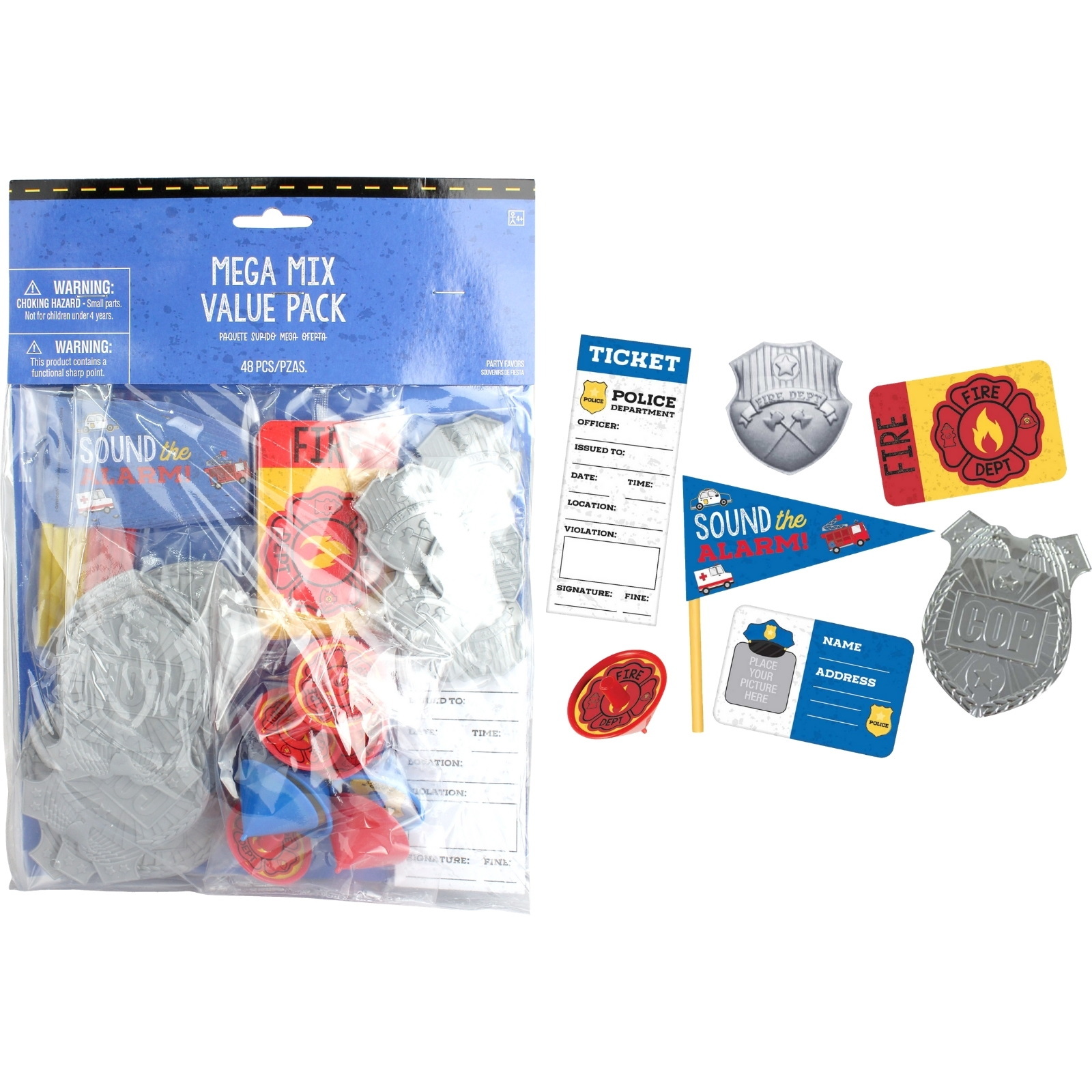 First Responders Mega Value Favour Pack (48 Pieces) - Costumes.com.au