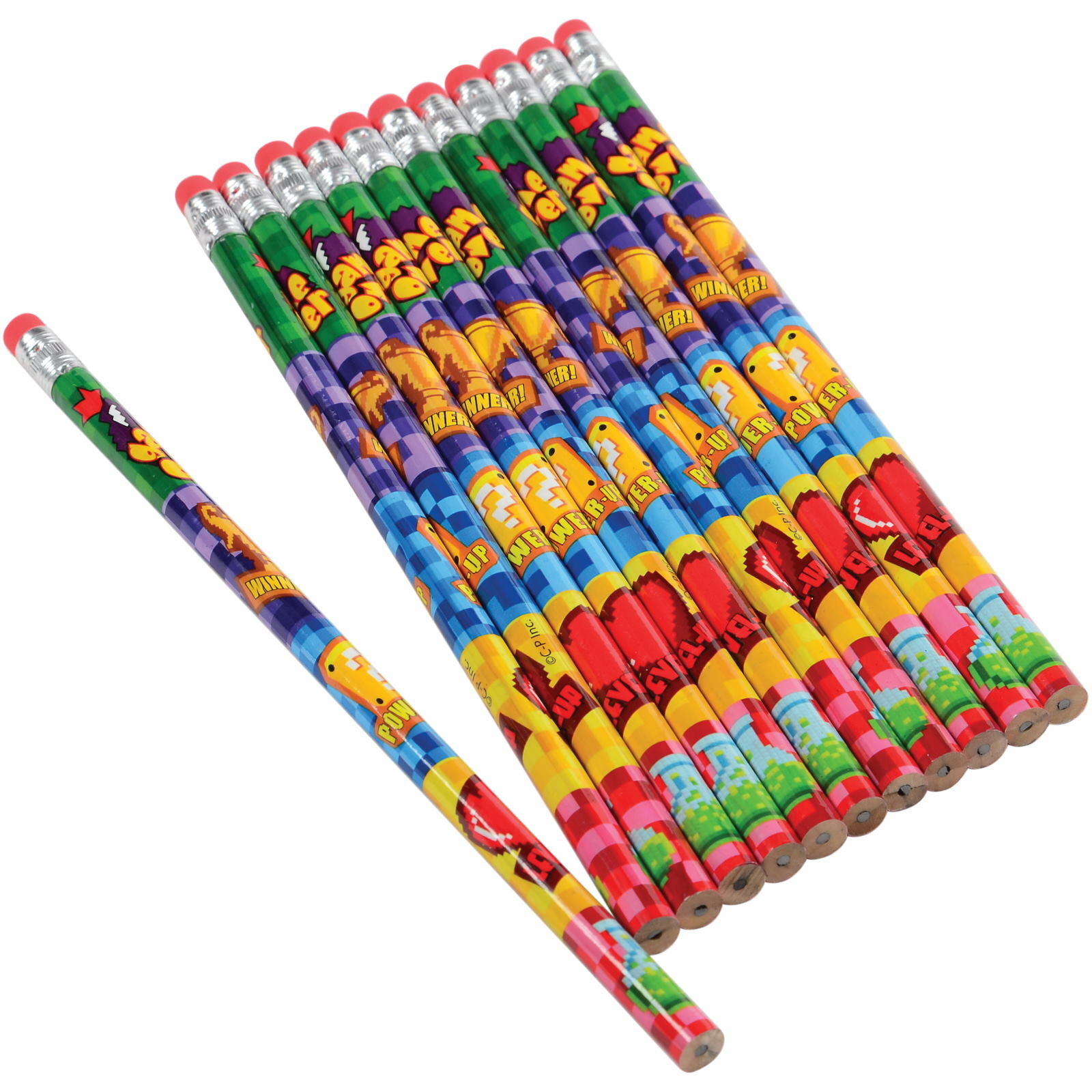 Power Up Pencils (Pack of 12) - Costumes.com.au