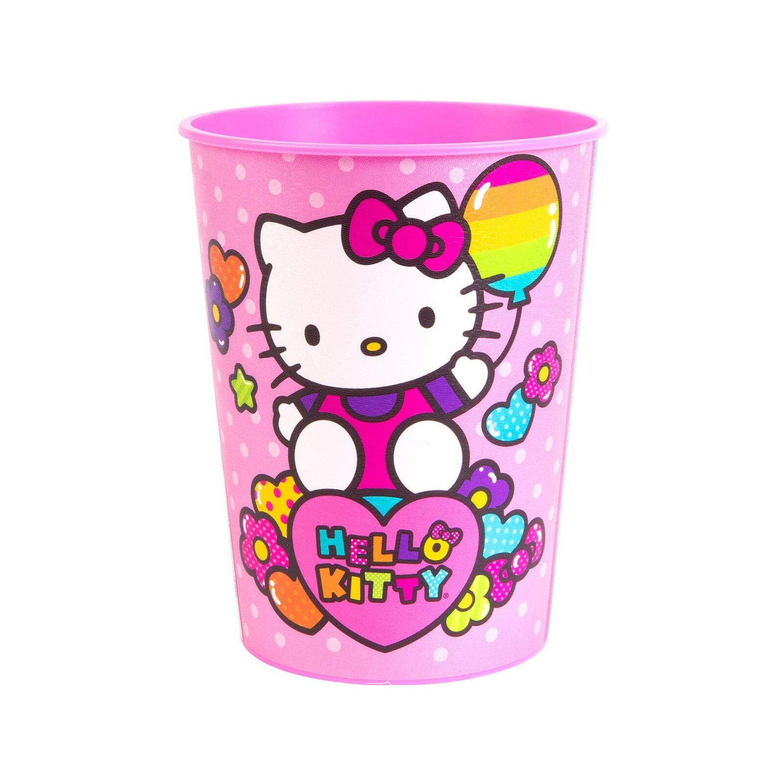 Hello Kitty Rainbow Large Plastic Cup - Costumes.com.au
