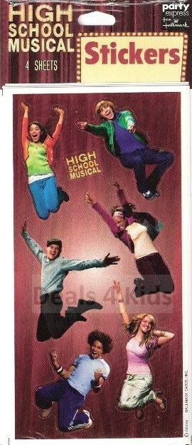 High School Musical Stickers (4 Sheets) - Costumes.com.au