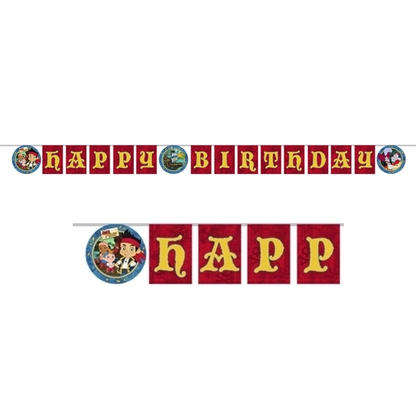 Jake and the Never Land Pirates Happy Birthday Banner [JNPDEBA01 ...