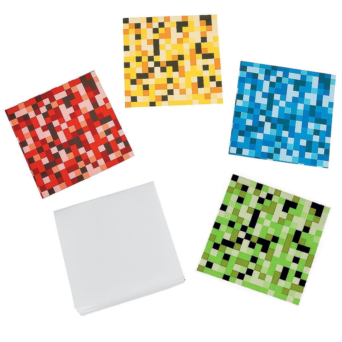 Pixel Pattern Notepads (Pack of 12) | Minecraft | Character Costumes ...