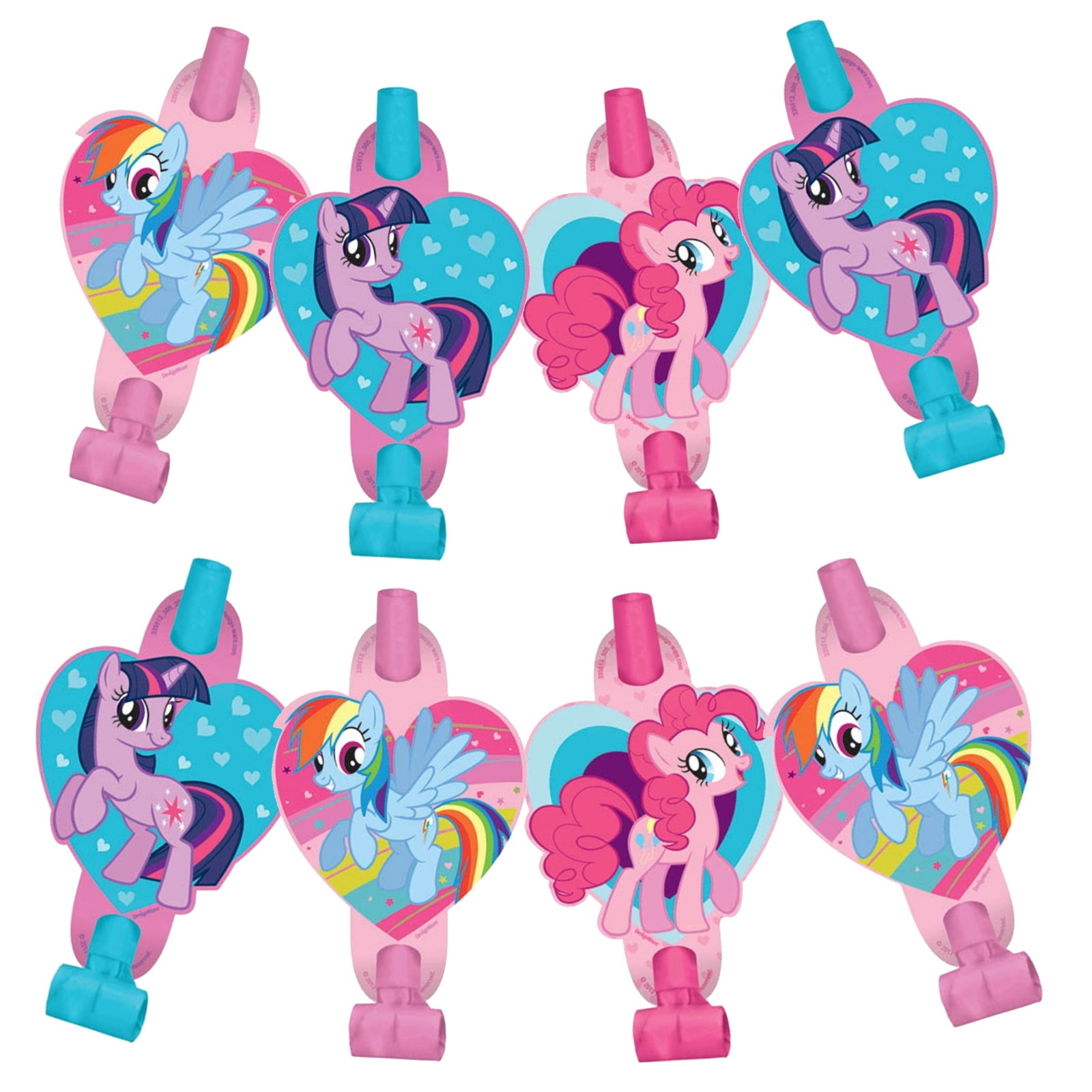 My Little Pony Friendship Party Blowers (Pack of 8) - Costumes.com.au