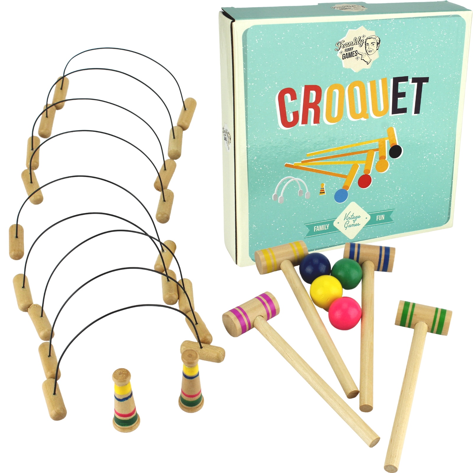 Mini Table Croquet Game Set - Costumes.com.au