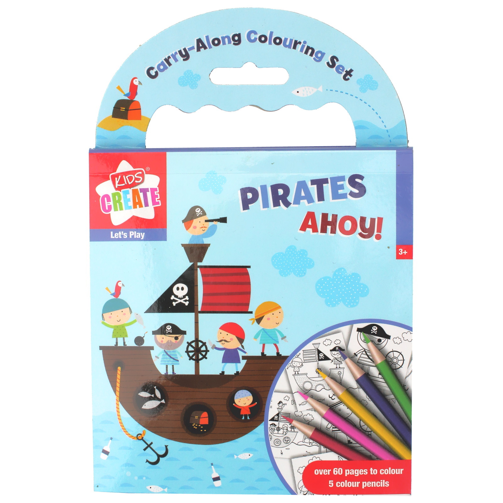 Kids Create Carry-Along Pirate Colouring Set - Costumes.com.au