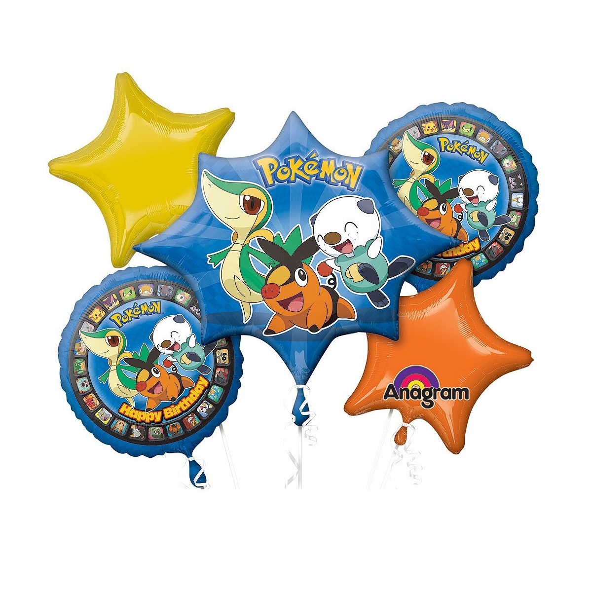 Pokemon Helium Balloon Bouquet | Pokemon Party Supplies | Licensed ...
