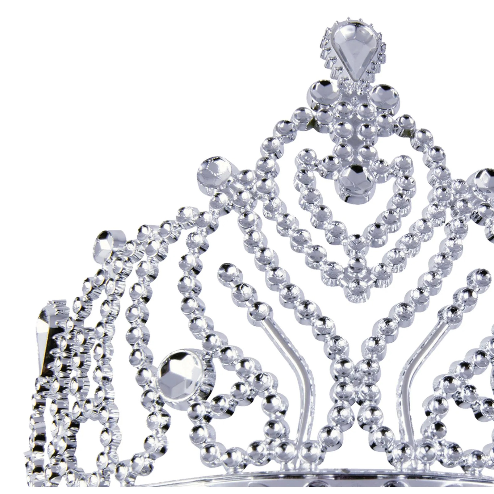 Tiara Plastic Silver Child Costume Accessory - Costumes.com.au