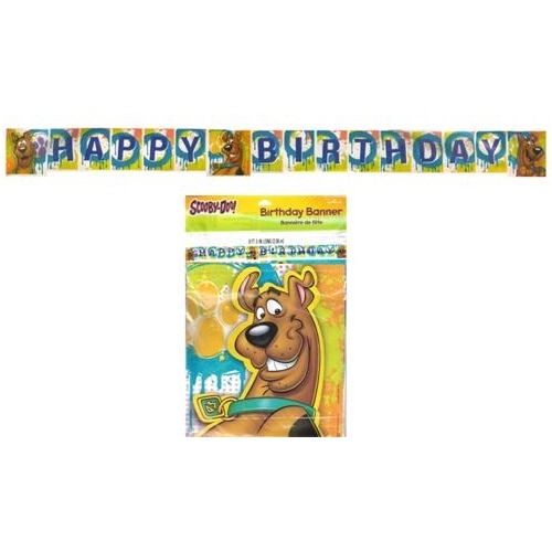 Scooby Doo Happy Birthday Banner [SCDDEBA02] - Costumes.com.au