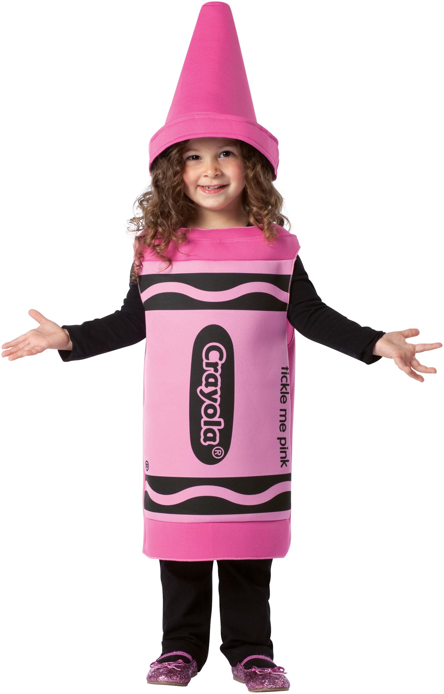 Crayola Tickle Me Pink Crayon Toddler Costume | Baby & Toddler Costumes ...