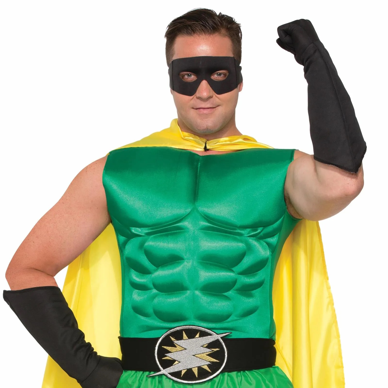 Superhero Green Muscle Chest Costume Vest - Costumes.com.au