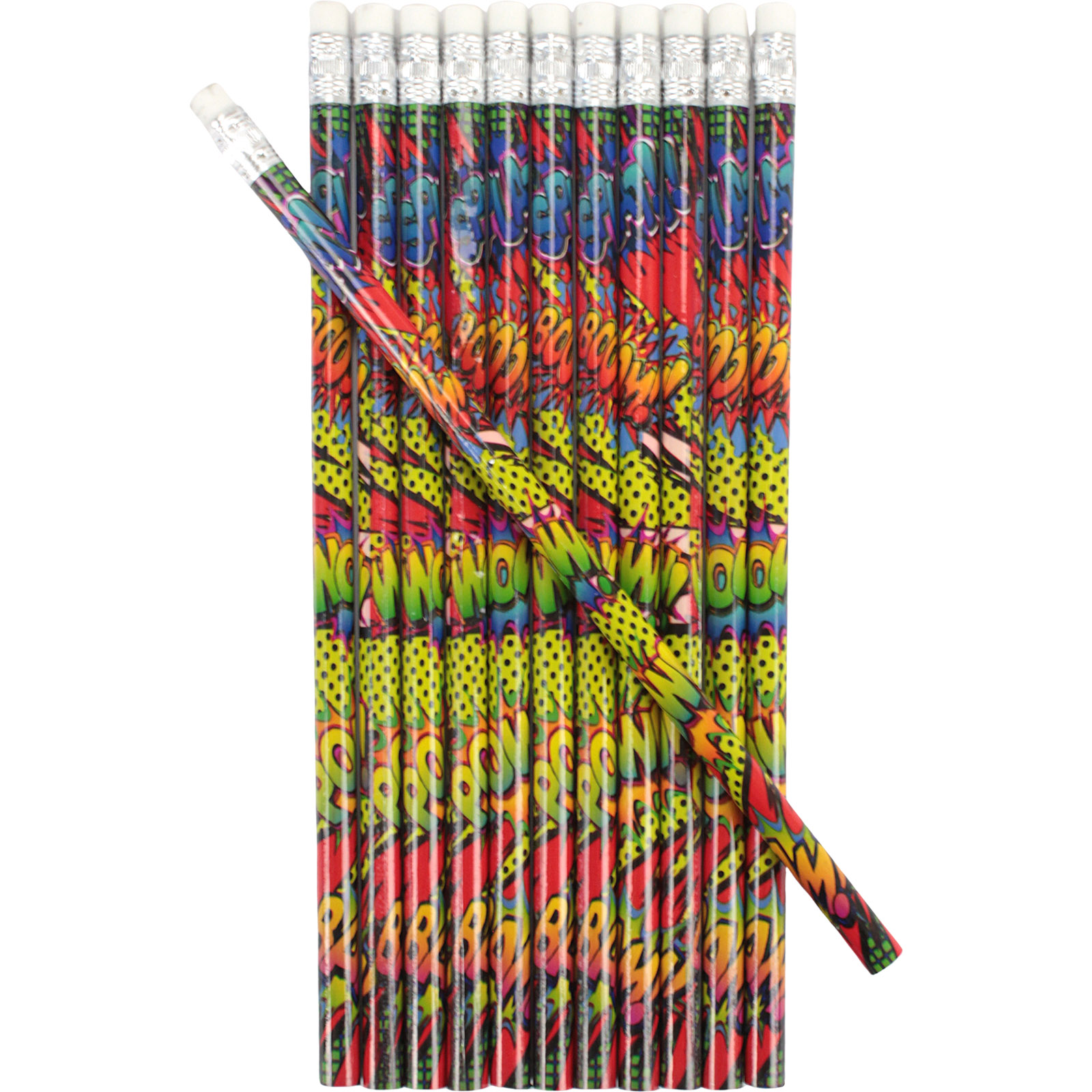 Superhero Pencils (Pack of 12) - Costumes.com.au