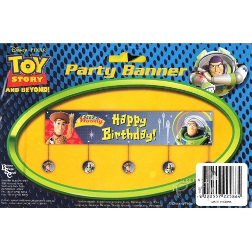 Toy Story Happy Birthday Banner [TOYDEBA01] - Costumes.com.au