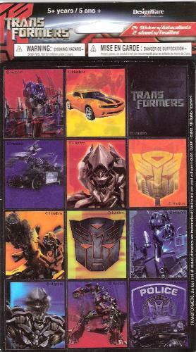 Transformers Stickers (2 Sheets) | Transformers Party Supplies ...