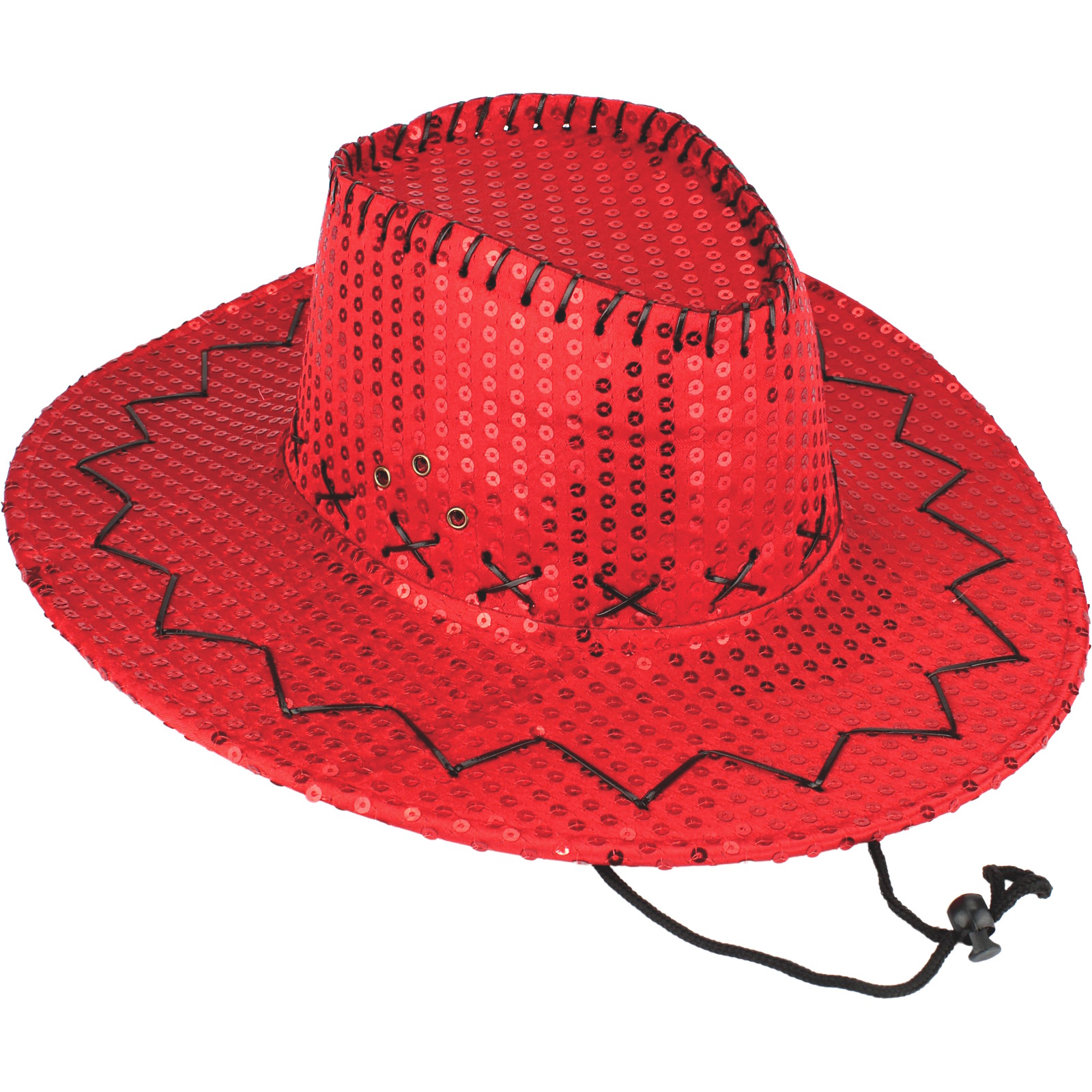 Adult Red Sequin Outback Cowboy Hat - Costumes.com.au